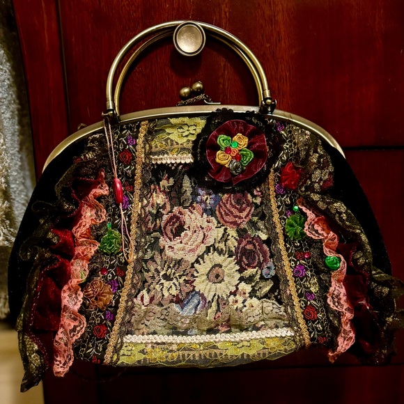 Bags | Antique Vintage Victorian Lace Handmade Bag | Poshmark